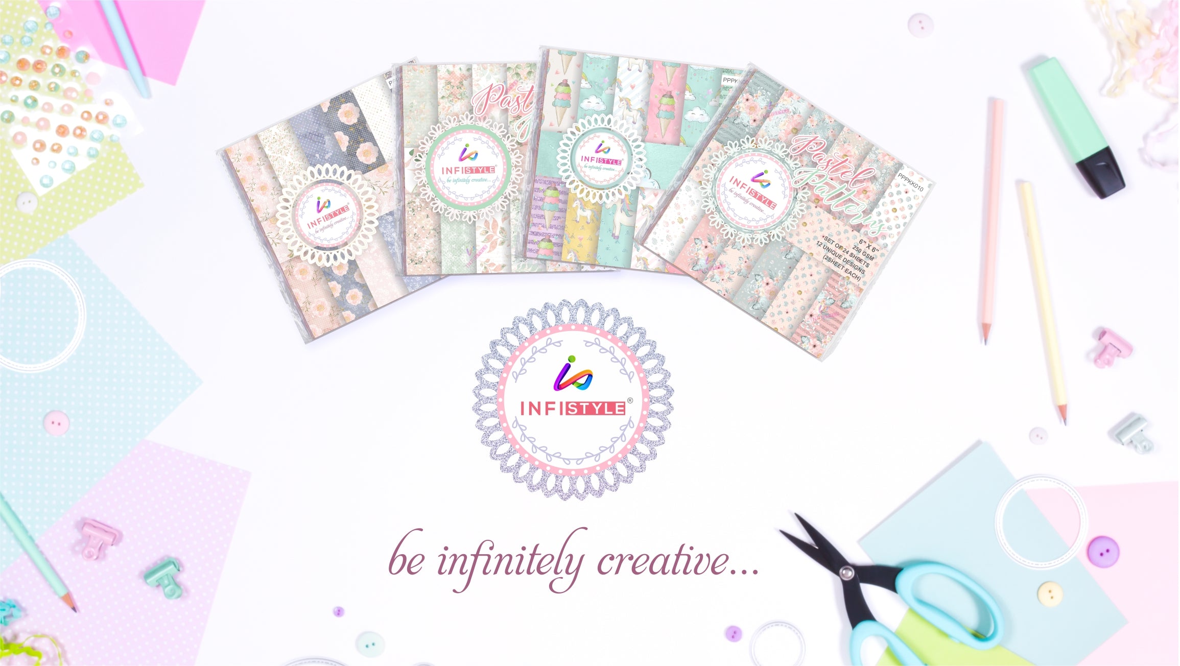 Pattern Paper Sheets | Decorative Craft Paper for DIY Projects – Infistyle