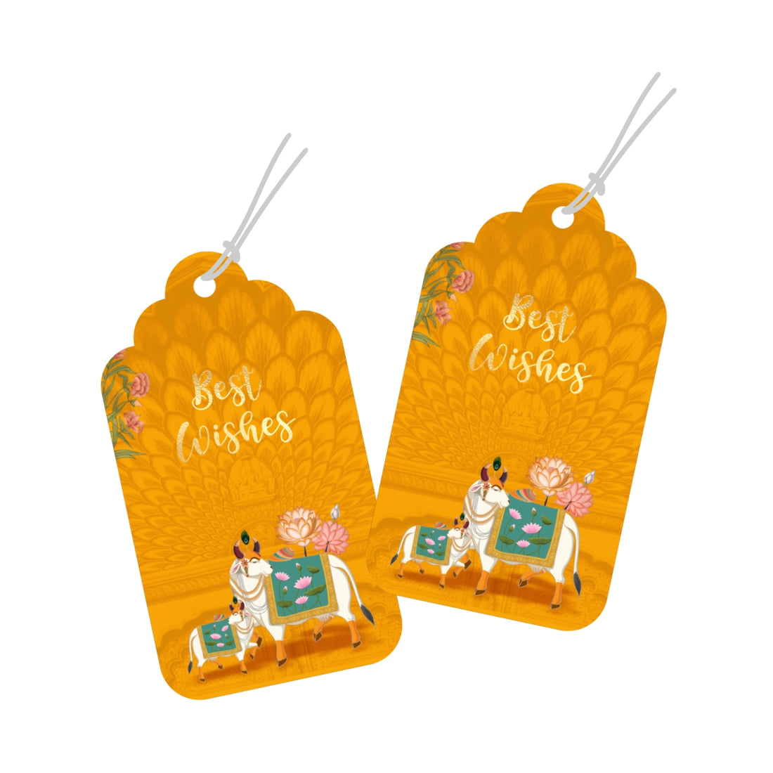 Best Wishes Tags for Gifts and Celebrations in Golden Foil. Shop ...