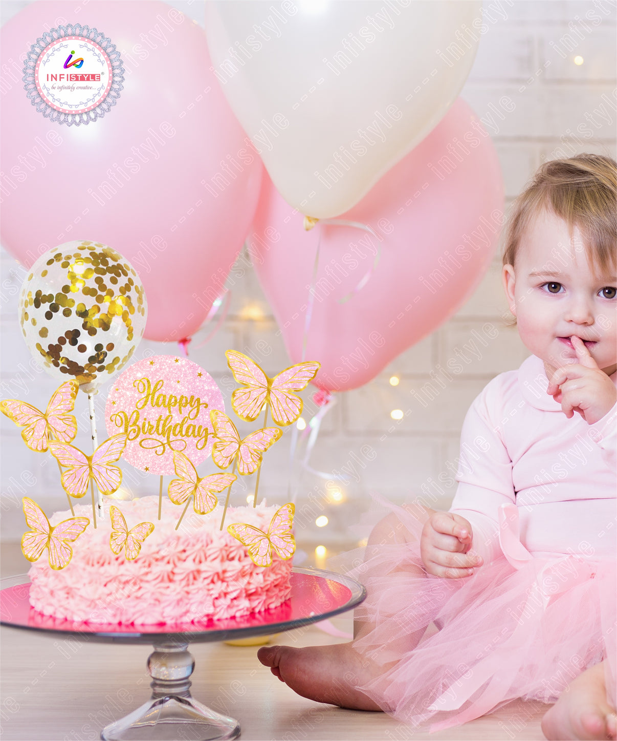 Butterfly Cake Topper Set for Birthday – Infistyle
