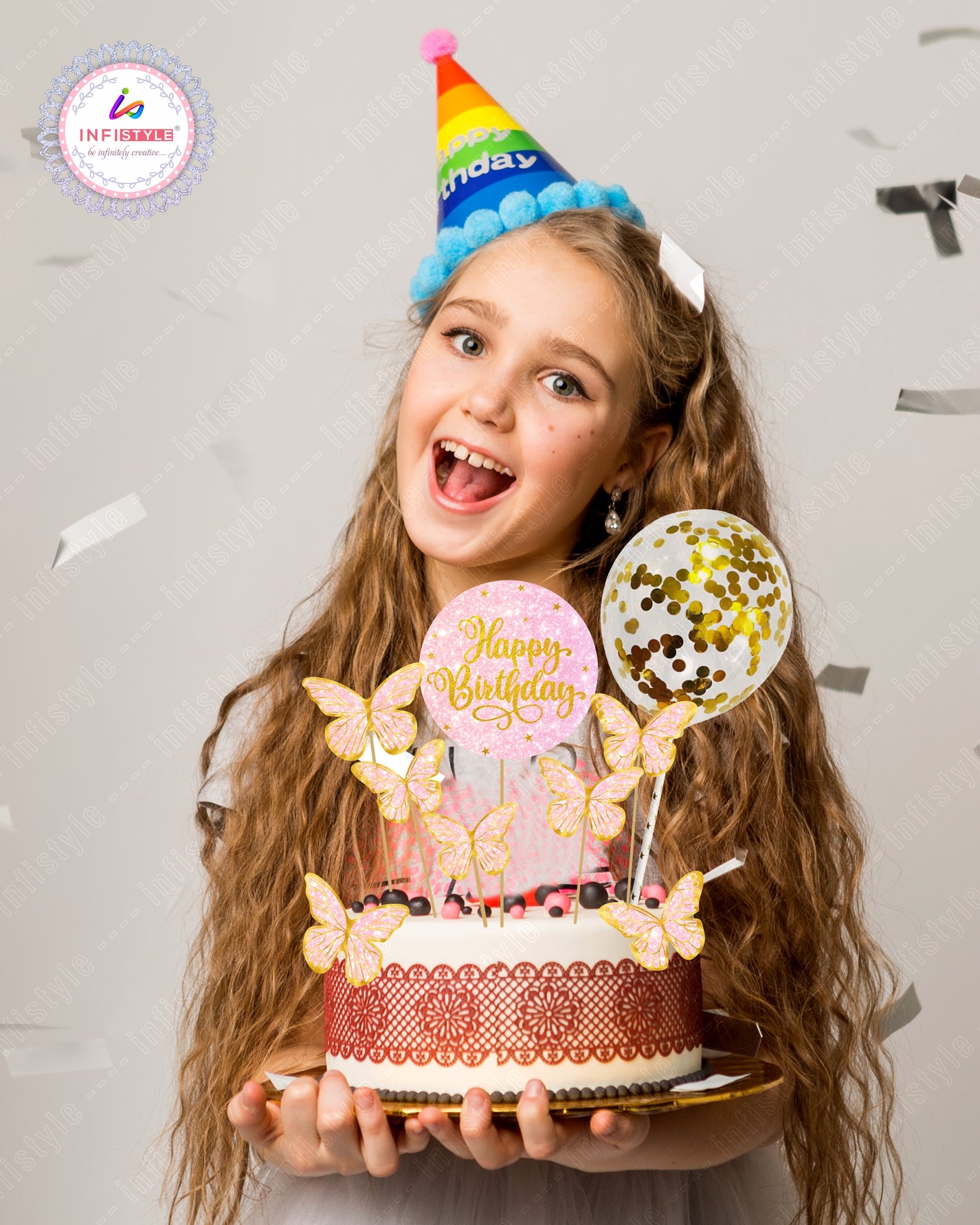Butterfly Cake Topper Set for Birthday – Infistyle