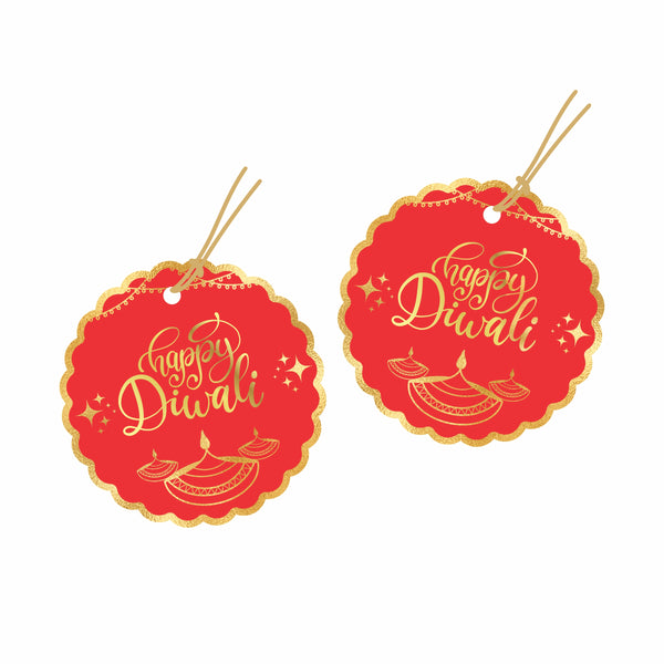 Happy Diwali Gift Tags Gold Foil Diwali Tags – Infistyle