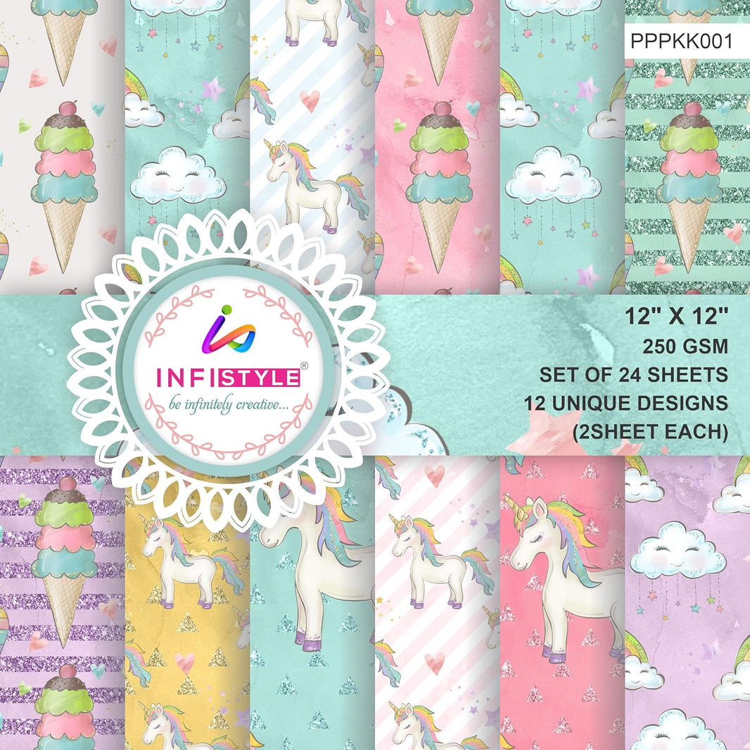 Pattern Paper Sheets for Craft, Scrapbook & Decoration